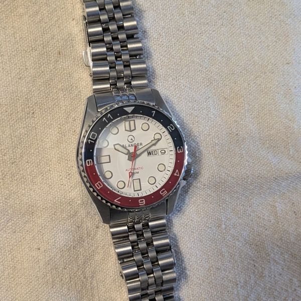 Islander ISL-151 "Pan Am" 38mm Dual Time Dive Watch, Day/Date ...