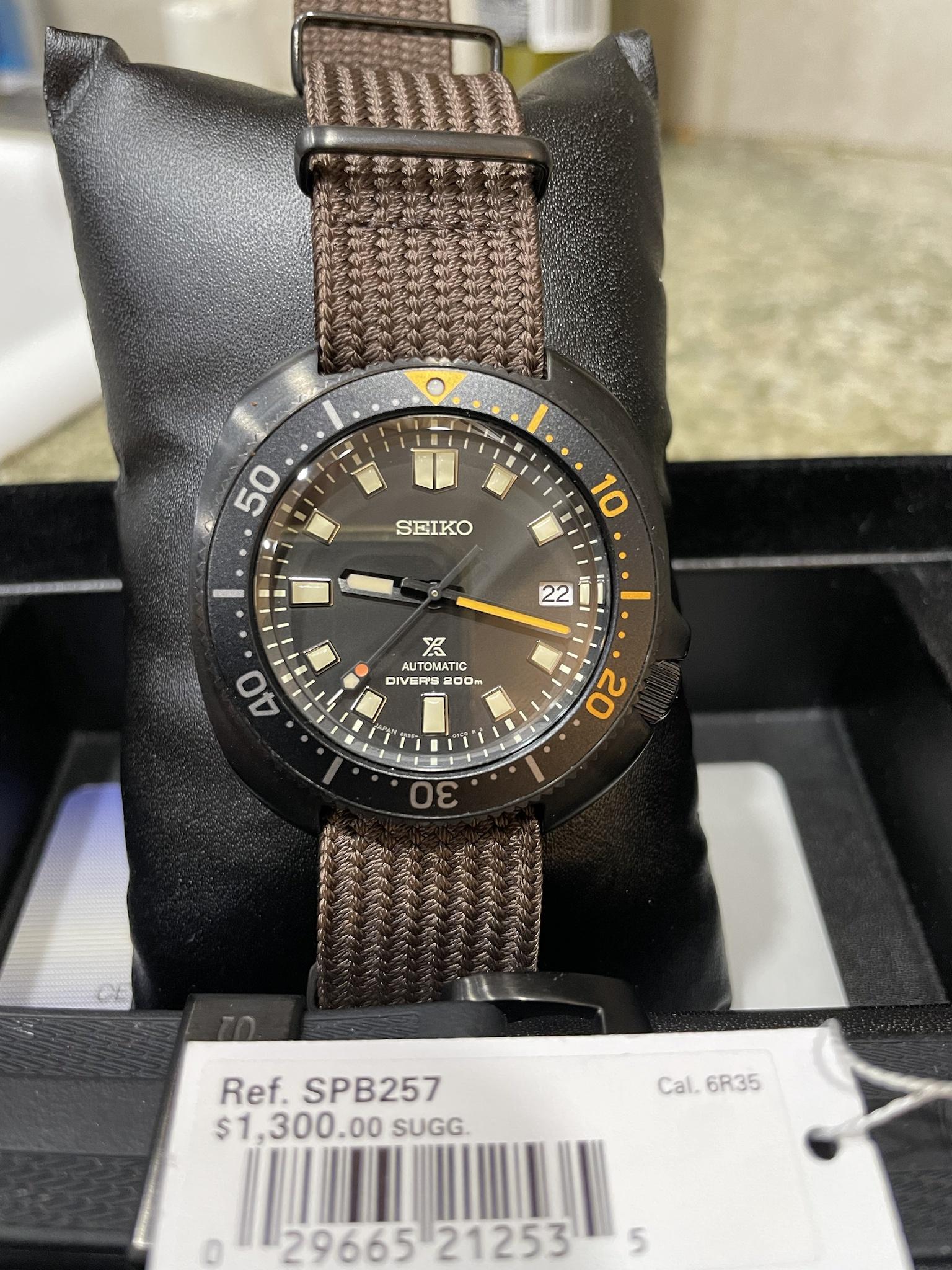[WTS] Seiko SPB257 PVD Willard dark series $725 | WatchCharts Marketplace