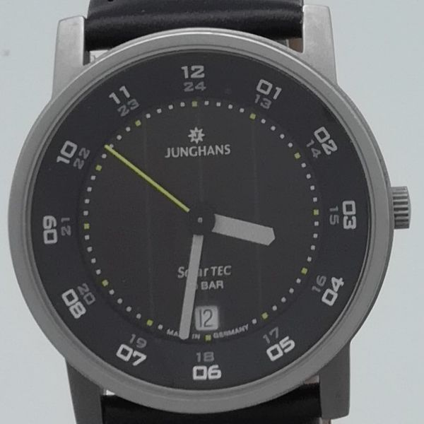 Junghans Solar Tec Men's Watch, Solar Watch, Date Display, Leather ...