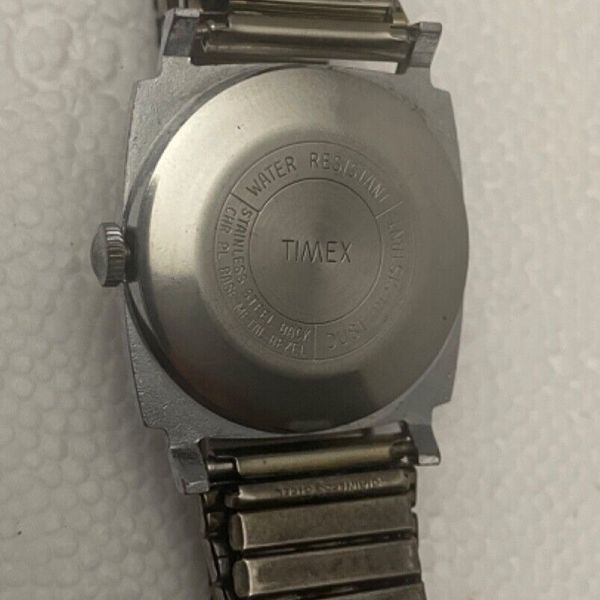 Vintage Timex Sprite Boy Scout Beefy Chrome T.V. Case Mechanical Watch ...