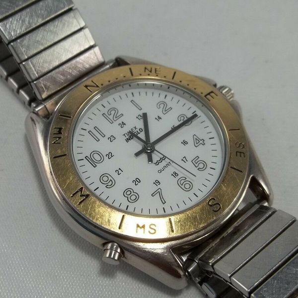1996 TIMEX M613 INDIGLO 12-24HR DIAL COMPASS BEZEL LUMINICIENT MARKERS ...