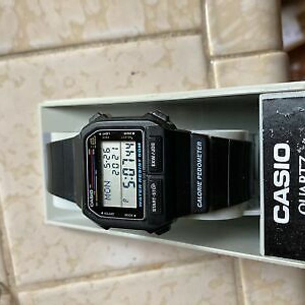 Rare Discontinued Vintage Men's Black Casio EXW-50-1A Digital Watch | WatchCharts