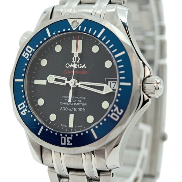 Omega 36mm Midsize Seamaster 300M Co-Axial Auto Watch! Serviced! Ref ...
