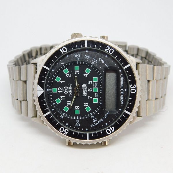 Haverhills NAVIGATOR Rodell 7 Analog Digital Men's Watch Sz. 7 1/2" New ...
