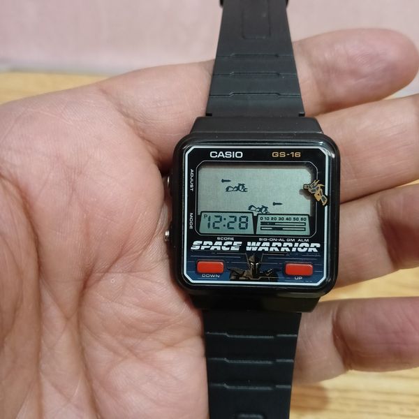 Vintage Casio Game Watch GS-16 Space Warrior Japanese Works ...