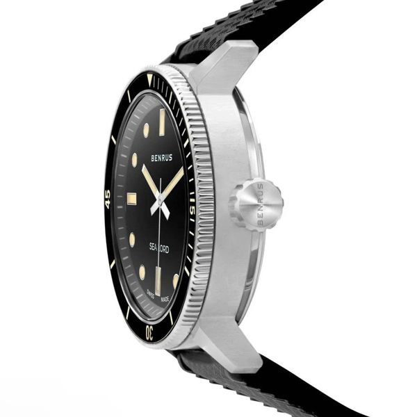 Benrus Men's Sea Lord Dive Watch Black 300 meters | WatchCharts Marketplace