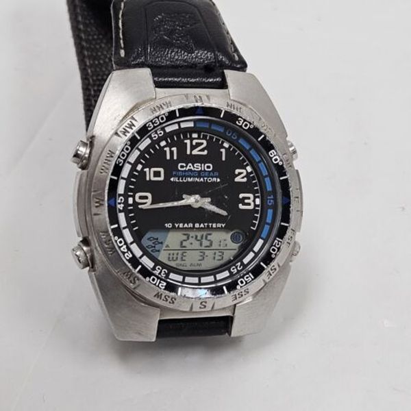 Casio Fishing Gear Illuminator Wrist Watch Model AMW-700 3768 ...