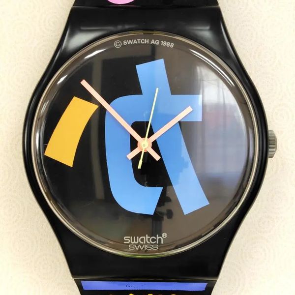 Swatch Maxi HARAJUKU 1988 model Retro Operation confirmed FS Japan ...