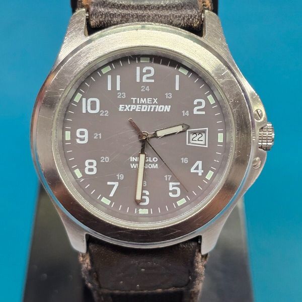 Working Timex Field Metal 40mm Men's Wristwatch T40091 / Bad Indiglo ...