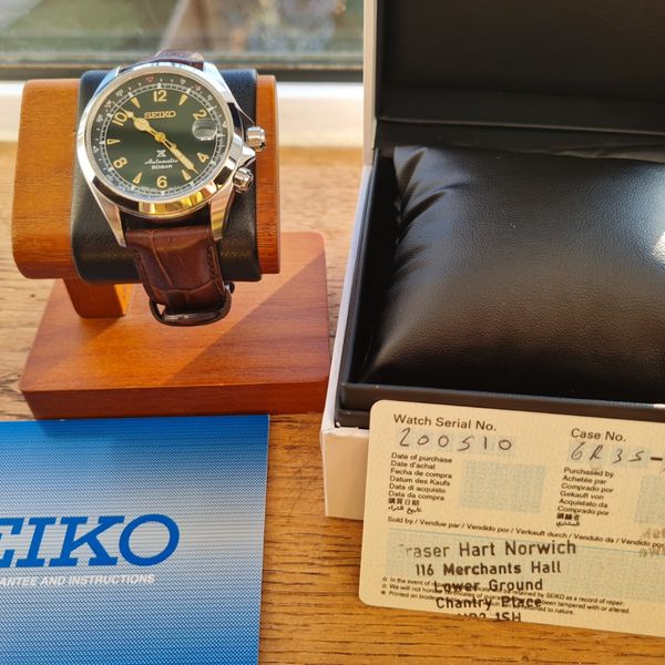 Seiko Prospex Alpinist Automatic leather strap men's watch SPB121J1 ...