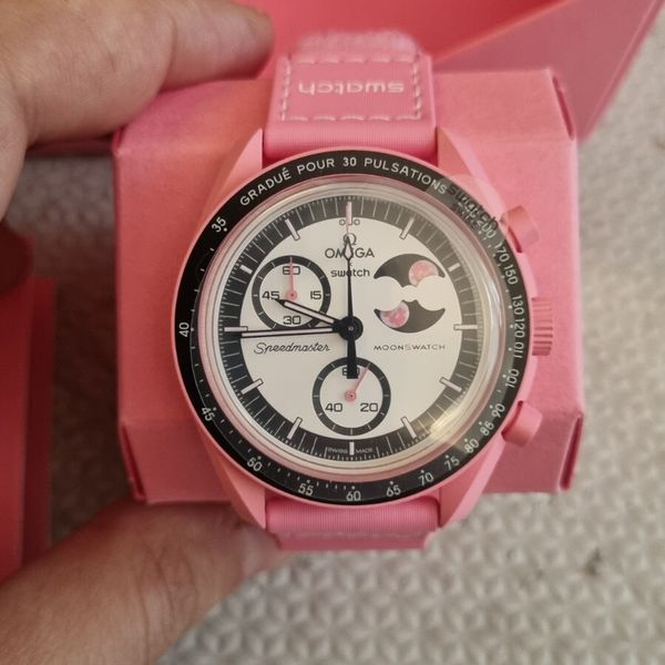 Swatch X Omega Moonswatch Mission To The Pink Moonphase | WatchCharts ...