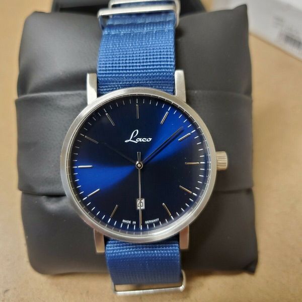 Laco Classics AZUR 40 862075 Automatic Stainless Steel Date Watch ...