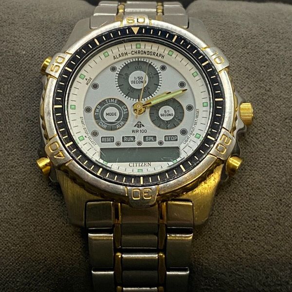 VINTAGE CITIZEN WR 100 QUARTZ ALARM CHRONOGRAPH | WatchCharts Marketplace