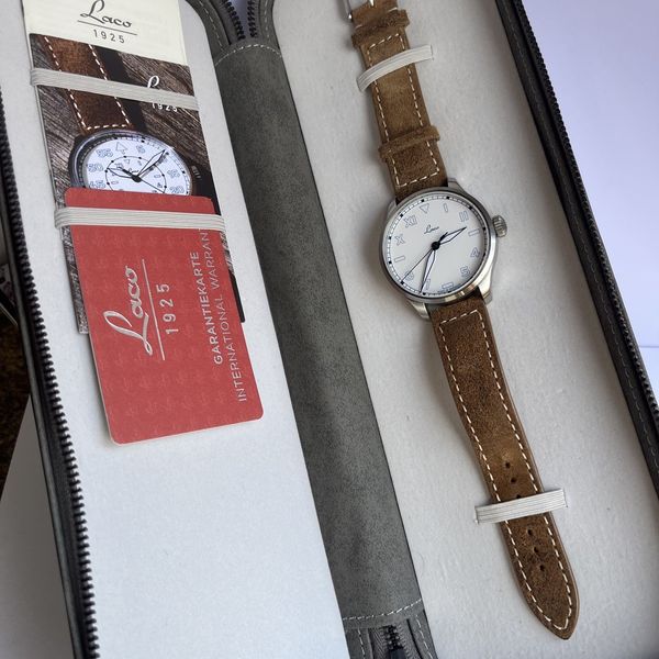 Laco California White Dial 42mm Pilot's Watch Limited Edition ...