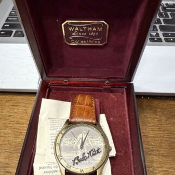 Waltham Babe Ruth Watch New Working Original Box with Tags and Papers ...