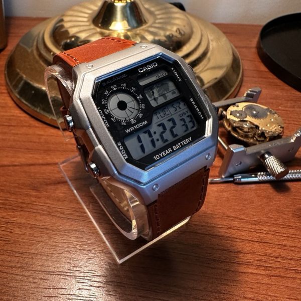 Casio Stainless Case And Hydro Mod On Leather Strap AE1200WHD #180 ...