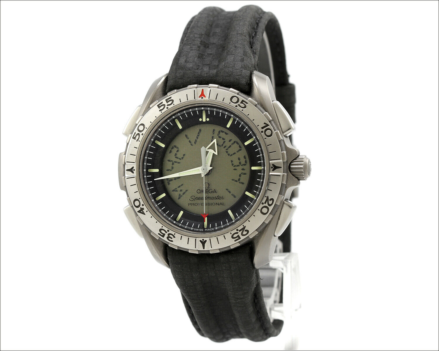 OMEGA SPEEDMASTER TITANIUM DUAL ANALOGUE & DIGITAL DIAL X-33 3290.50.00 ...