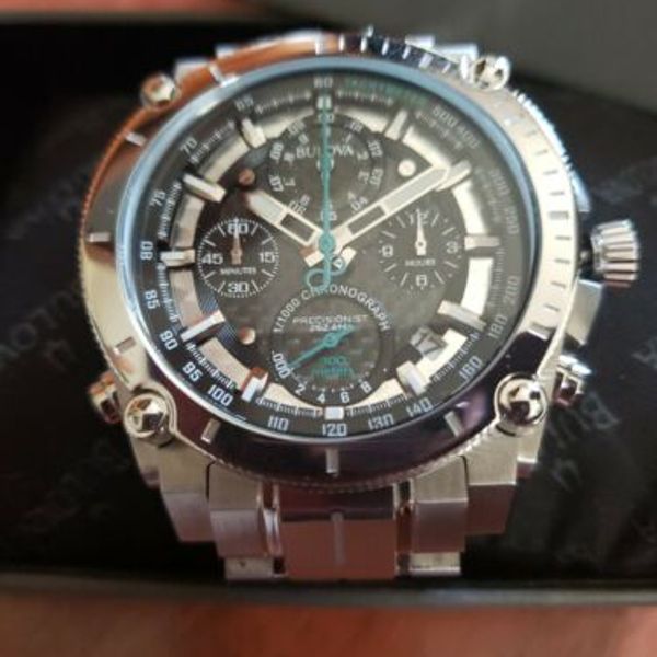 BULOVA MEN'S PRECISIONIST 140TH ANNIVERSARY CHRONOGRAPH 96B241 ...