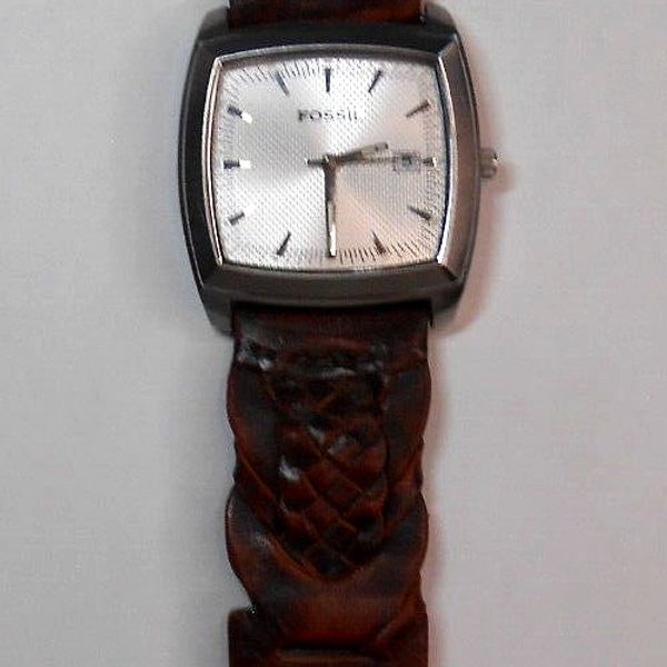 FOSSIL "Steel" Men's 5-ATM Japan Quartz Analog Dress Watch-RUNS!-FREE ...