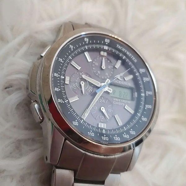 CASIO OCEANUS OCW-500TDJ Chronograph Watch Solar Titanium | WatchCharts ...