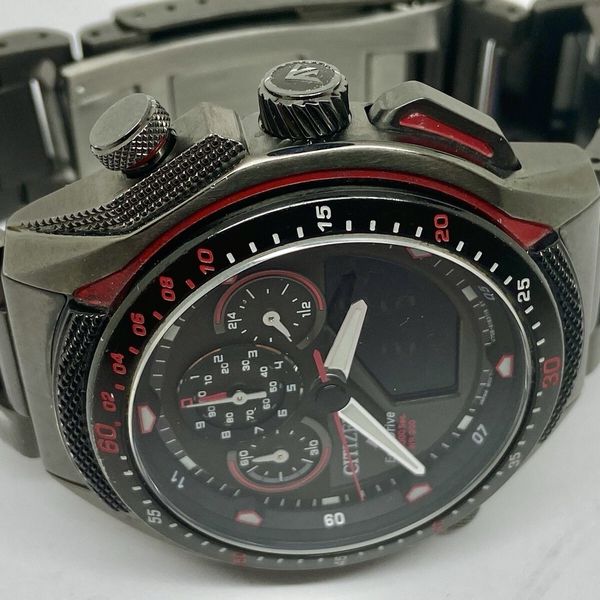 Citizen Men's Watch JW0137-51E Eco Drive Promaster SST Digital Analog ...