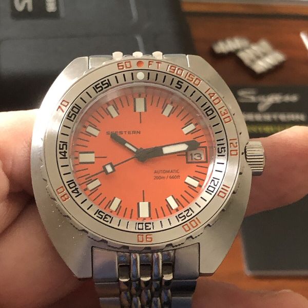 Seestern Diver Watch 200m Doxa Style Seiko Automatic Sapphire Crystal ...