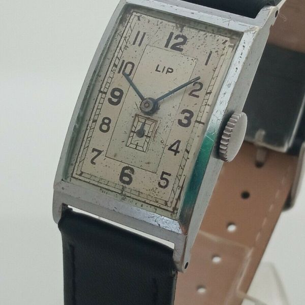 Vintage Full original Lip T18 Mens Tank Dress Watch French 1930 ...