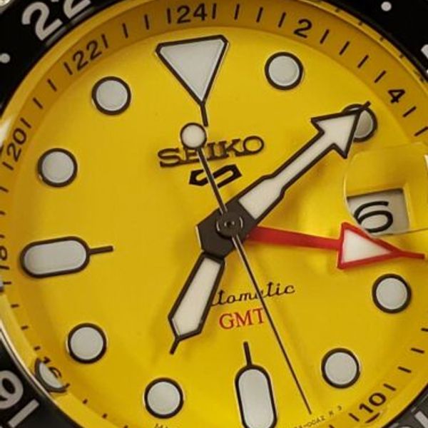 NEW ????SEIKO 5 Sports GMT Series SSK017 Yellow Dial Automatic( Special ...