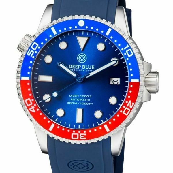 Deep Blue Diver 1000 Foot Diver Automatic Dive Watch Generation 2 D1 ...