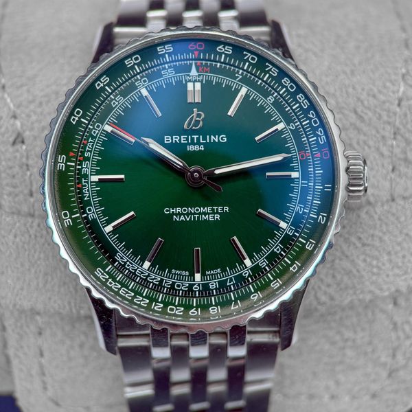 [WTS] 2024 Breitling Navitimer 41 Green A17329371L1A1 Full Set ...