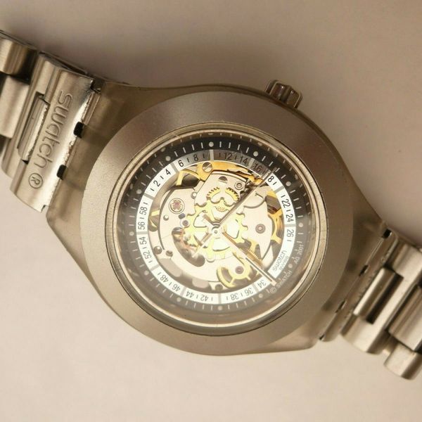 Swatch AG 2001 Skeleton Automatic Diaphane 21 Jewels Men's Swiss Watch ...