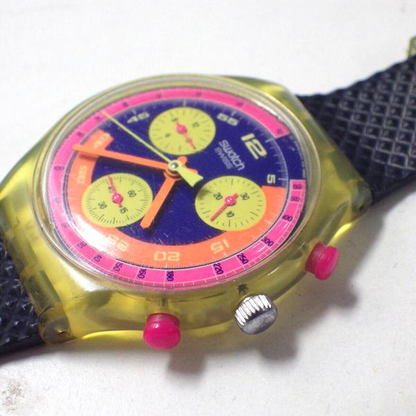 1991 Swatch Chronograph Grand Prix SCJ101 Very Rare | WatchCharts ...