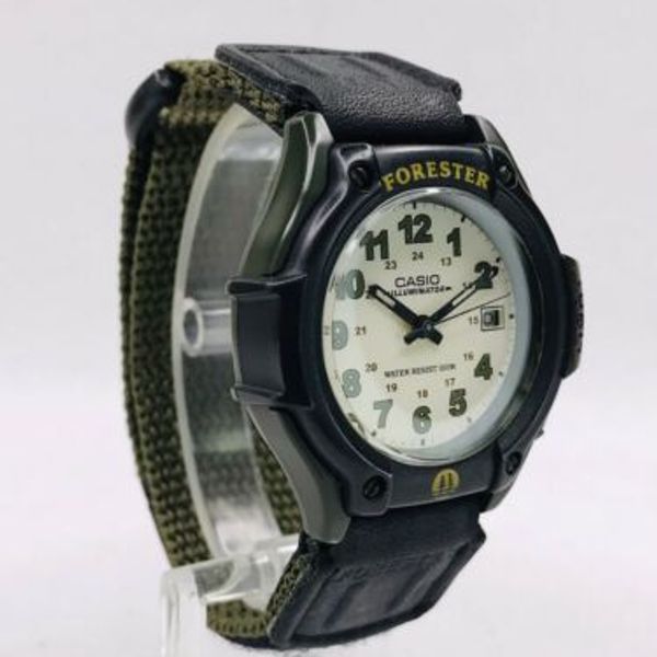 Casio Men's FT500 Forester Watch Analog Illuminator - Green Nylon - New ...