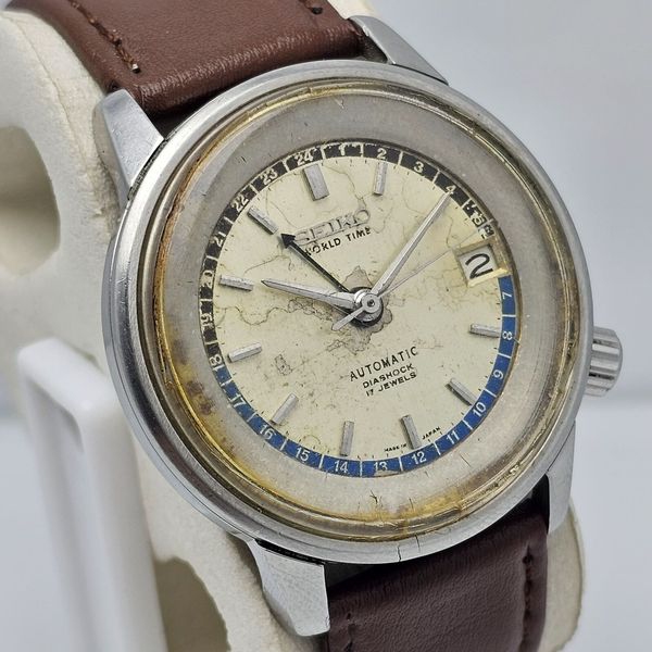 SEIKO WORLD TIME 6217-7000 TOKYO OLYMPIC 1964 GMT AUTOMATIC VINTAGE MEN ...
