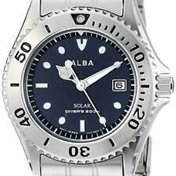 Seiko watch watch Alba solar 200m waterproof diver's air diving AEFD529 ...