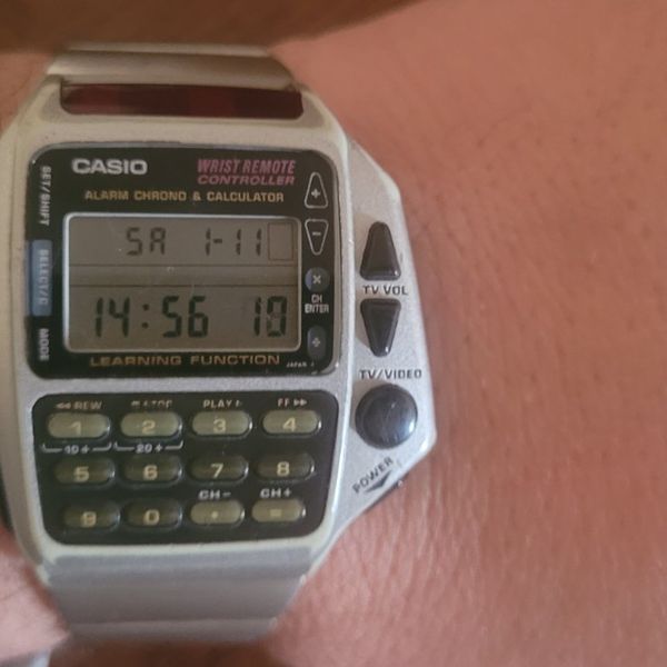 Vintage Casio CMD-40 1174 TV Remote Controller Digital Men's Watch New ...