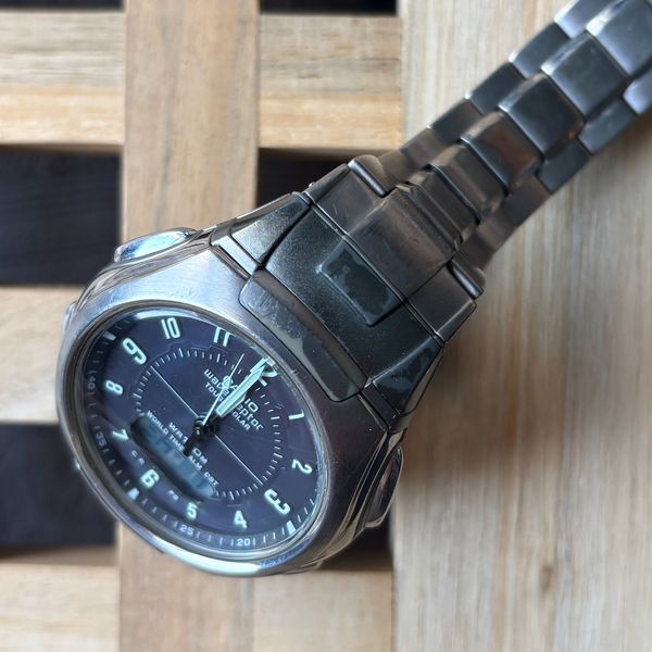 Mens Casio Wave Ceptor Solar World Time | WatchCharts Marketplace