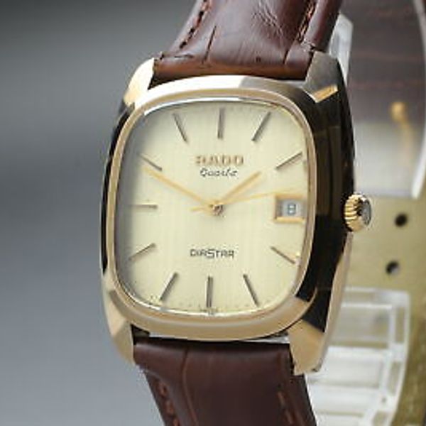 Vintage [Excellent+5] RADO DIASTAR 732.9005.3 Square Quartz Men's SWISS ...