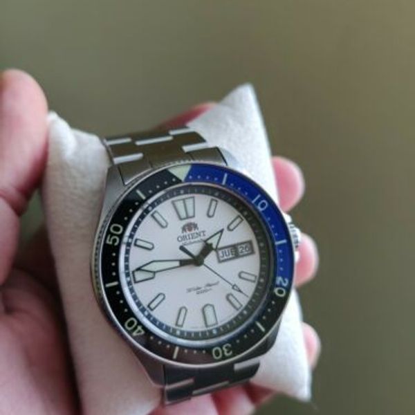 Orient Mako USA II (White Dial) With Sapphire Lumed Bezel Insert ...