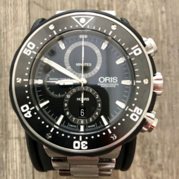 ORIS Pro Diver Titanium Chronograph 51m 1000m Diver Watch Ref 774 7683 ...
