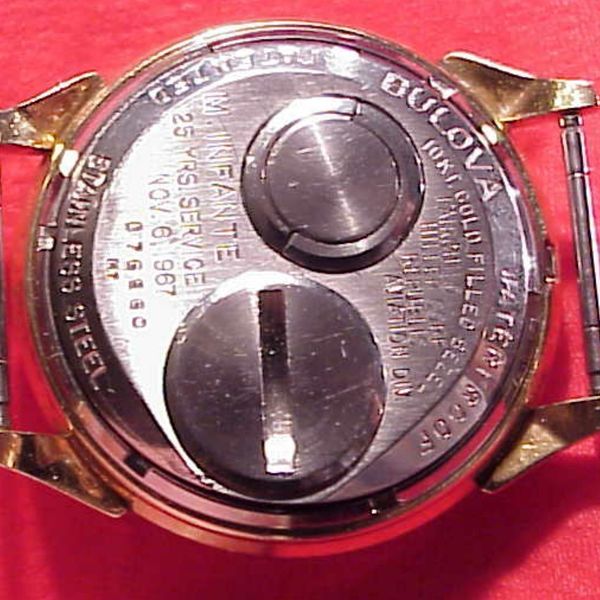 33MM Vintage M7 BULOVA 214 ACCUTRON GOLD FILLED WRISTWATCH RUNNING ...