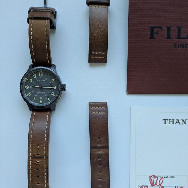 Filson x Shinola Argonite Mackinaw Field Watch, Original box, Card ...