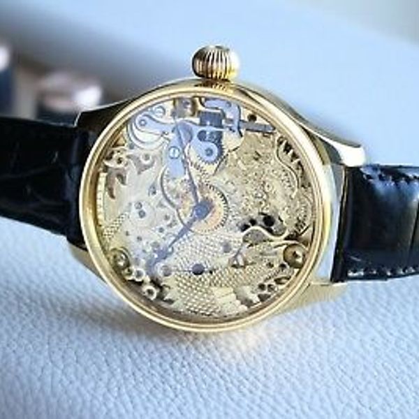 OMEGA Skeleton DRAGON Vintage 1911`s NEW CASED Skeletonized Men`s Swiss ...