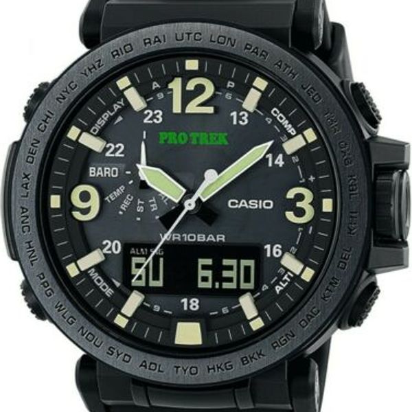 Casio Pro Trek PRG-600YB-2er - Kompass Weltuhr Solar LED Herrenuhr | WatchCharts