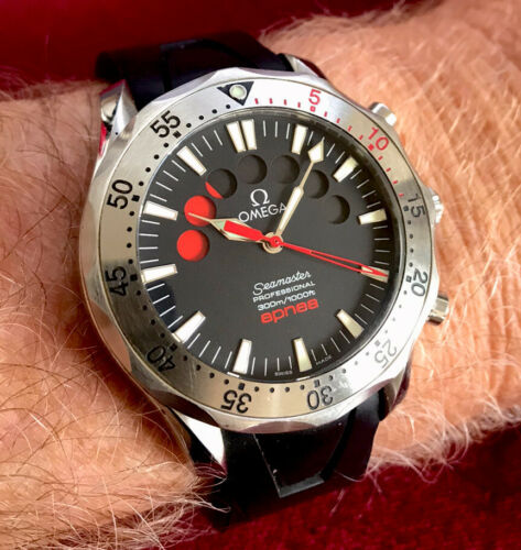 Rare Omega Seamaster Professional 300M Apnea Chronometer Jacques Mayol ...