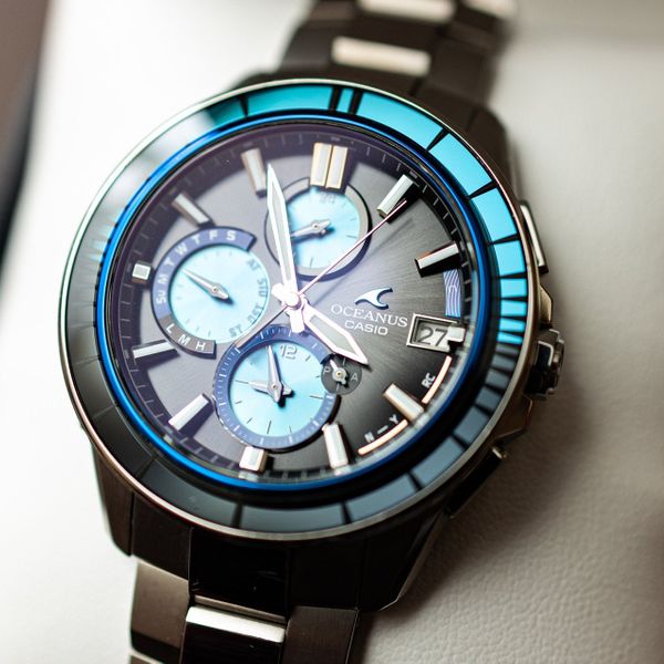 Casio Oceanus OCW-S4000D Titanium Sapphire Bezel Multiband Bluetooth ...