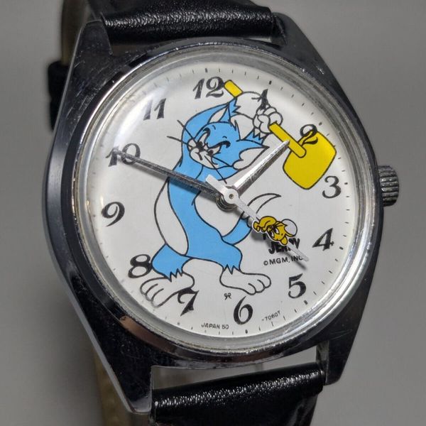 1970s vintage Seiko 5000-7000 Disney Time Tom And Jerry good works #167 ...