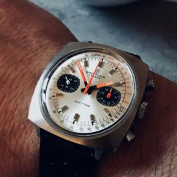 Vintage Breitling Top Time 2211 Chronograph.Venus 175 Movement.Panda ...