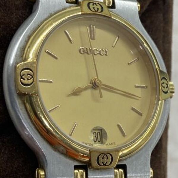 Menâ s Vintage Gucci 9000M Watch. Two Tone Gold & Steel | WatchCharts ...