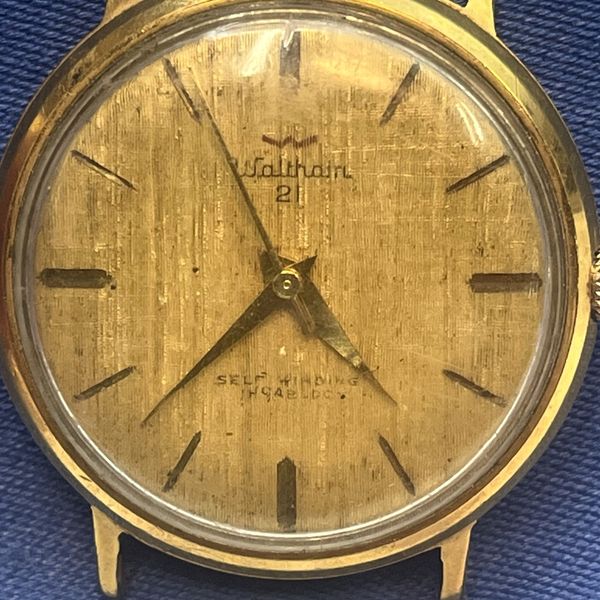 Vtg Waltham Watch 21 Jewels Self Winding For Parts or Repair AS IS Not ...